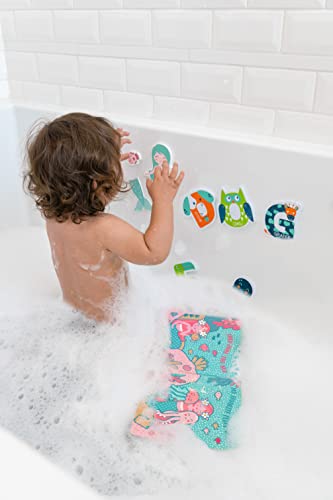 Stephen Joseph, Floating ABC Foam Bath 35-Piece Toy Set, (SJ1148), Small, Pink