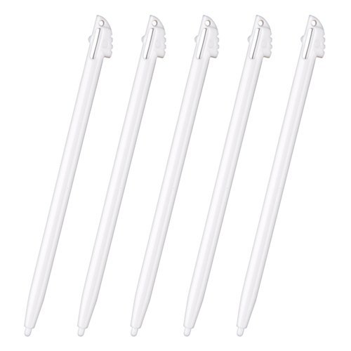 yueton 10pcs Black and White Plastic Replacement Stylus Touch Screen Pen Set, Compatible with Nintendo 3DS, 3DS XL, 3DS LL