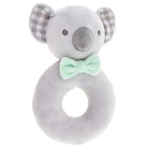 Stephen Joseph, Baby Soft Plush Ring Rattle, Koala