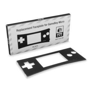 game boy micro replacement faceplate (black)