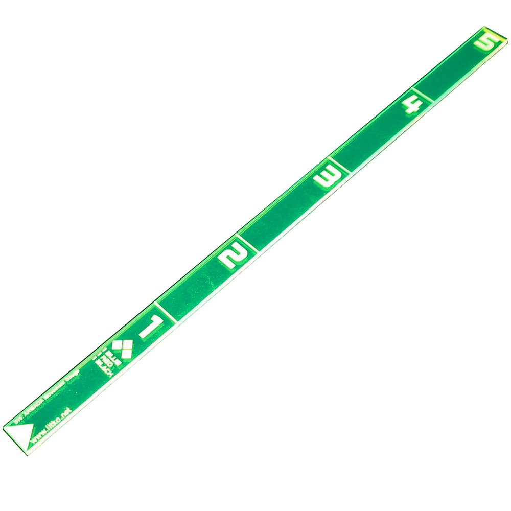 LITKO Movement Ruler | Range Gauge| Compatible with Star Wars: Armada | (Fluorescent Blue)