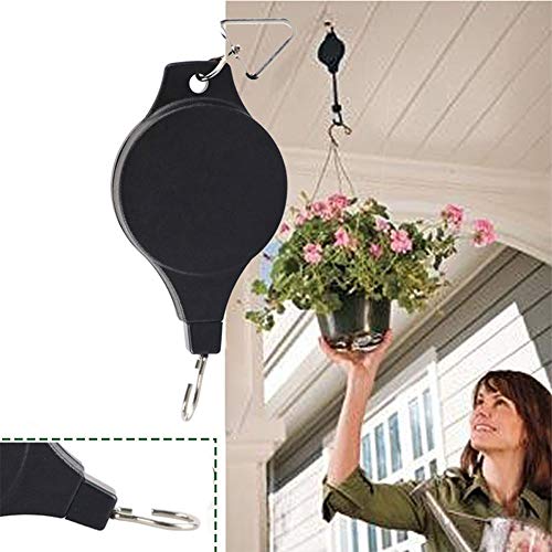 Lamps Retractable Plant Roll, Adjustable Robust Hooks for Hanging, Ornamental Plant Hangers for The Home, Garden, Hanging Basket, Flower Baskets and Bird House (Size : 5pcs)