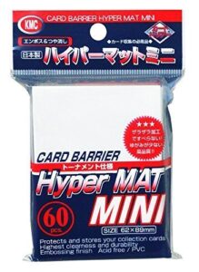 mini hyper sleeves - white (60) by kmc card supply