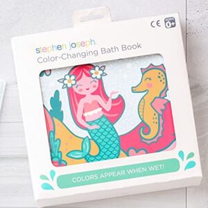 Stephen Joseph, Floating Color Changing Bathtime Book, Toddler Bath Toys, Mermaid