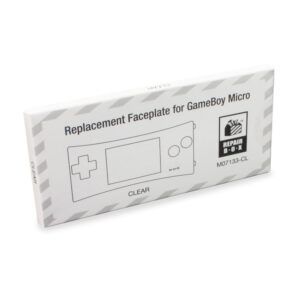 Game Boy Micro Replacement Faceplate (Clear)