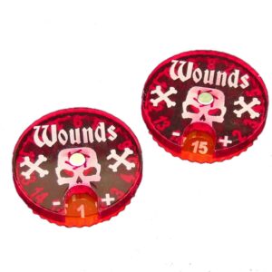 litko #1-15 wound dials compatible with warhammer: age of sigmar 1st & 2nd edition (magnetic assembly)