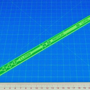 LITKO Fire Gauge | Ruler | Shooting Gauge | Compatible with Star Wars: Armada (Fluorescent Green)