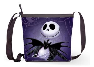 fashion casual and popular female sling bag crossbody bag shoulder bag with jack and sally print