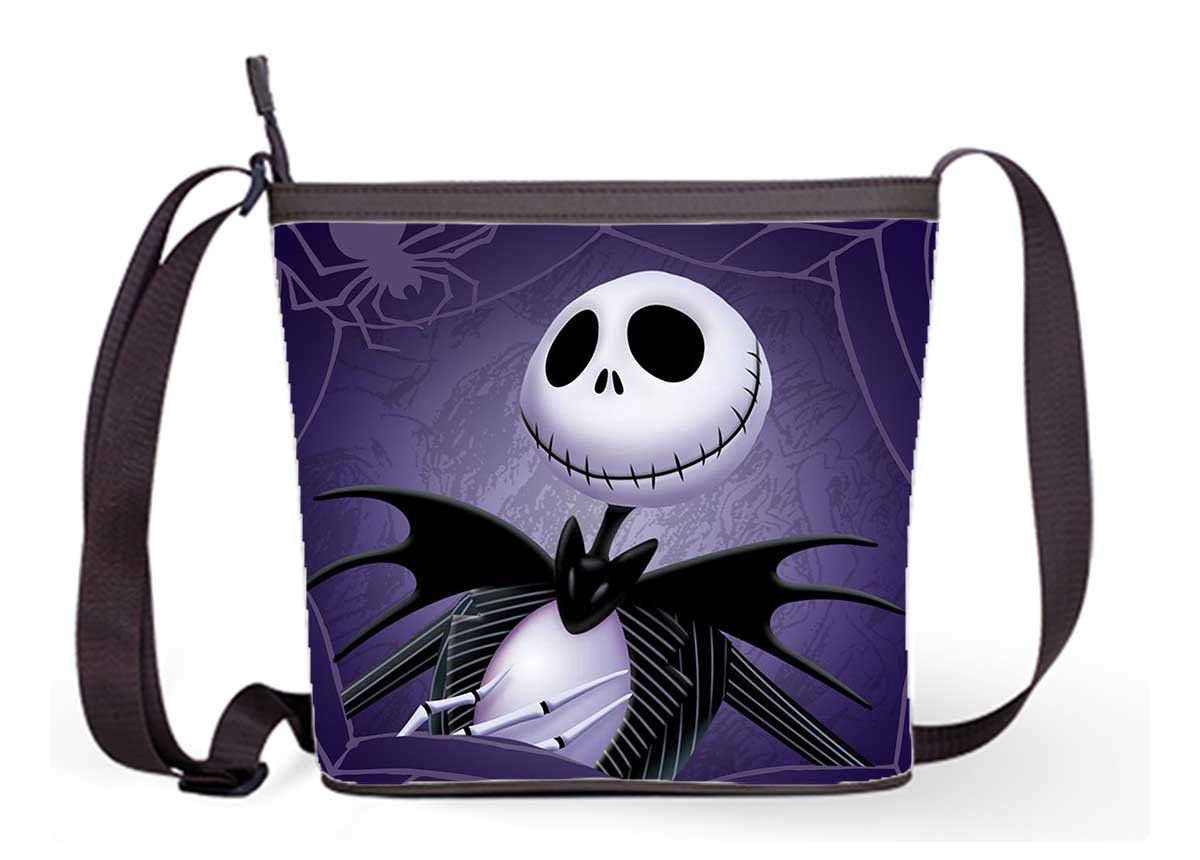 Fashion Casual and Popular Female Sling Bag Crossbody Bag Shoulder Bag with Jack and Sally Print