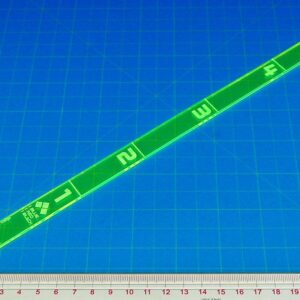 LITKO Movement Ruler | Range Gauge| Compatible with Star Wars: Armada | (Fluorescent Blue)