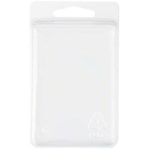 collecting warehouse clear plastic clamshell package/storage container, 3.38" h x 2.38" w x 1.25" d, pack of 100