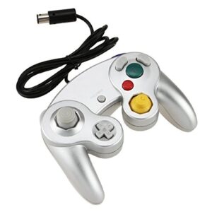 new generic silver classic wired gamepad joypad controller for nintendo wii gamecube remote