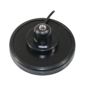 tram 240-b 5-inch black steel nmo magnet mount with rg58 coaxial cable and uhf pl-259 connector