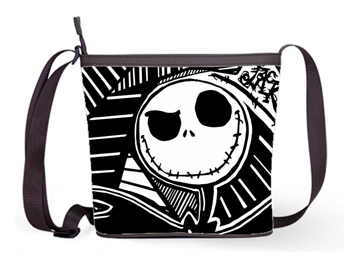 Popular Lady Women Shouder Bag Cross Body Bag Soulder Bag with Jack Skellington Print.