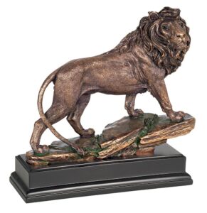 kensington hill regal lion 11" high sculpture in a bronze finish