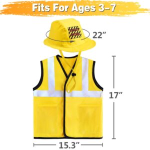 iPlay, iLearn Kids Construction Costumes, Toddler Worker Dress Up Clothes, Boys Pretend Builder Career Outfit, Halloween Role Play Toys, Tool Belt Vest Hat, Party Birthday Gift 3 4 5 6 Years Old Child