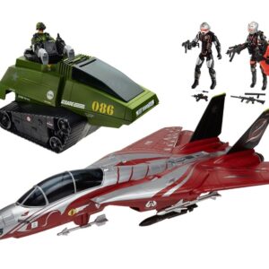 G.I. Joe 50th Anniversary Crimson Strike Set with Cobra Scythe & GI Joe Chimera & 4 Action Figures (2015 SDCC Comic-Con Exclusive)