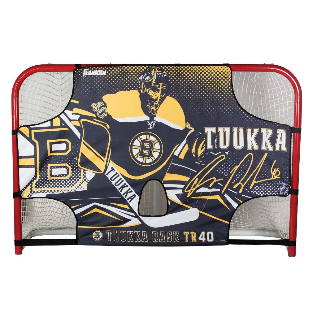 Franklin Sports Tuukka RASK Tuukka Rask - Tuukka Tutor Hockey Shooting Target - Shooter Tutor Fits 72" Goal - NHL Official Licensed Product