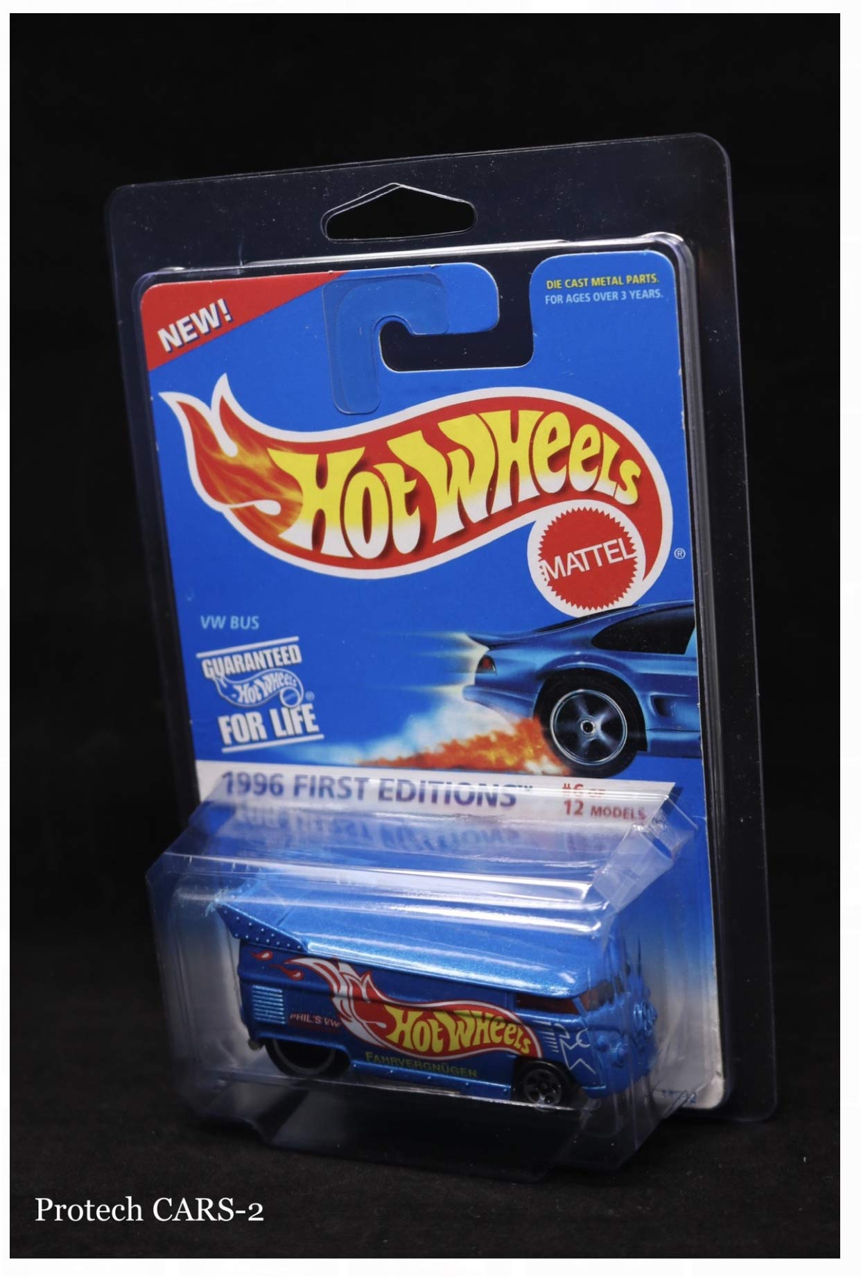 Protech SSCARS-2 Storage/Display Space Saver Car Case for Carded Hot Wheels, 4.25" W x 6.5" H x 1.25" D, 25-Pack