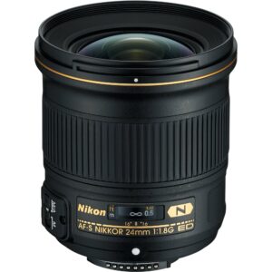 nikon af-s fx nikkor 24mm f/1.8g ed fixed lens with auto focus for nikon dslr cameras