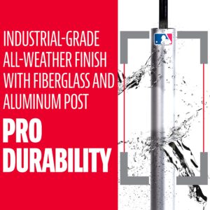 Franklin Sports Portable Batting Tee - Industrial Grade Adjustable Baseball and Softball Hitting Tee - Weighted Base For Stability - Portable Tee For Practice Anywhere