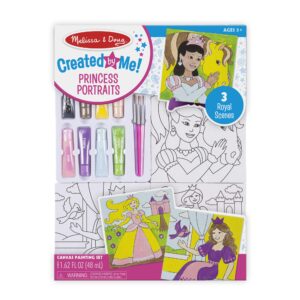 melissa & doug canvas painting set - princess