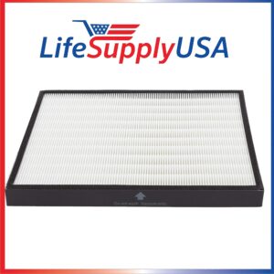 lifesupplyusa true hepa filter replacement compatible with rabbit air biogs spa-421a & spa-582a air purifiers (3-pack)