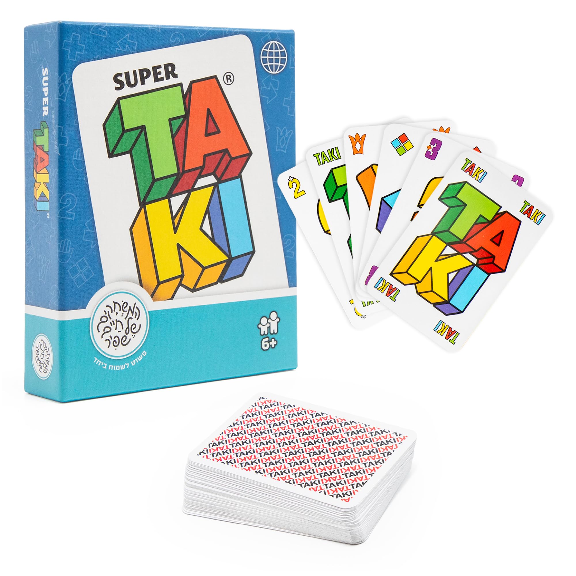 Amigo Games Super Taki Classic Playing Cards Game – Match Your Cards to the Color or Shape in the Discard Pile – Perfect for Family Game Night – For Kids & Adults ages 6 & Older