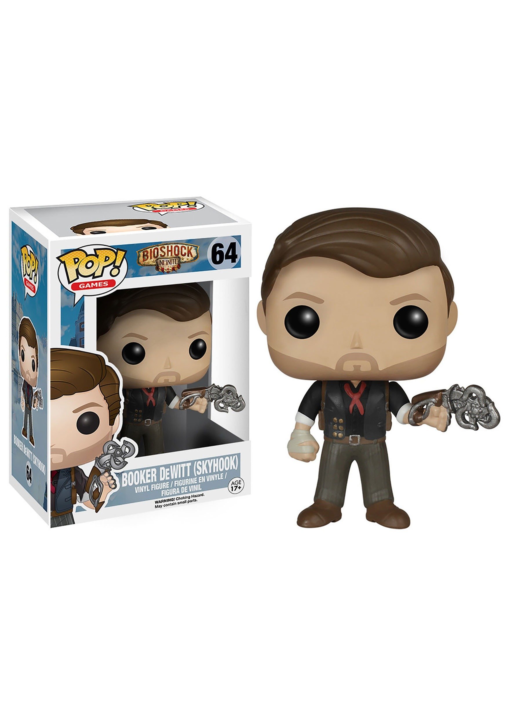 Funko POP Games: Bioshock - Skyhook Booker Dewitt Action Figure