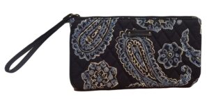 limited edition vera bradley vera's birthday celebration slim zip wristlet in blue bandana