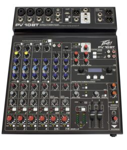 peavey pv 10 bt compact mixer with bluetooth