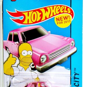 Hot Wheels 2015 HW City The Simpsons Family Car 56/250, Pink