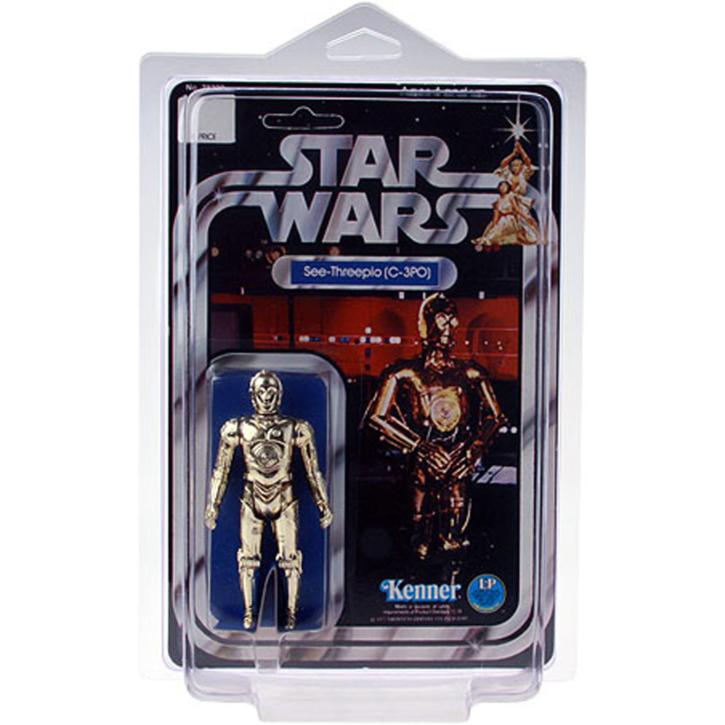 Protech STAR1 Star Case Storage / Display for Vintage and Modern Standard Style Star Wars Carded Figure, 6" W x 9" H x 2" D, 10-Pack