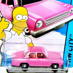 Hot Wheels 2015 HW City The Simpsons Family Car 56/250, Pink