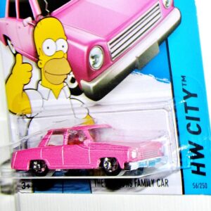 Hot Wheels 2015 HW City The Simpsons Family Car 56/250, Pink