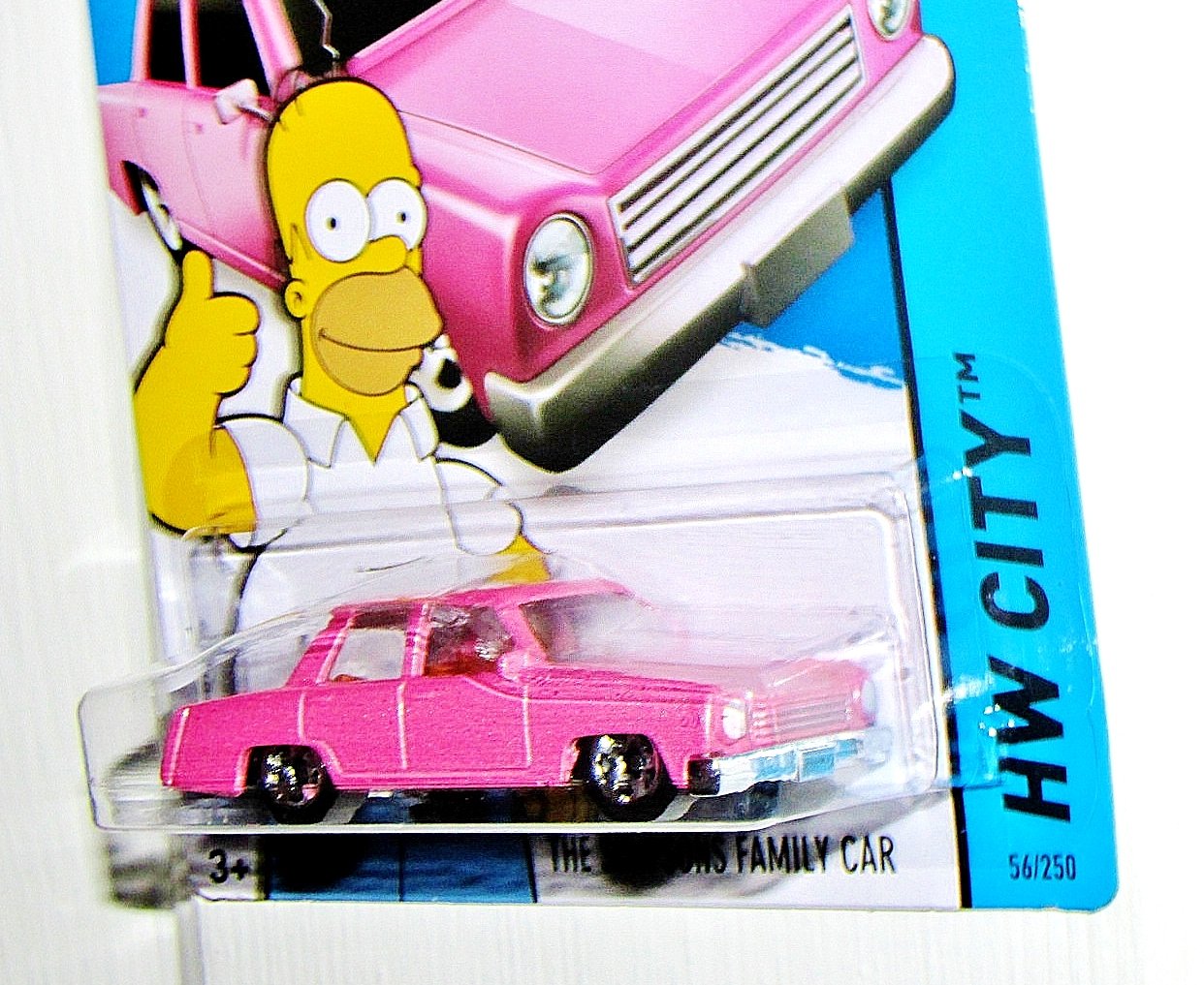 Hot Wheels 2015 HW City The Simpsons Family Car 56/250, Pink