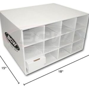 BCW Card House Storage Box | Card Storage Box for 9600 Trading Cards | Durable White Corrugated Cardboard | Ideal for Pokémon, MTG, and Sports Cards