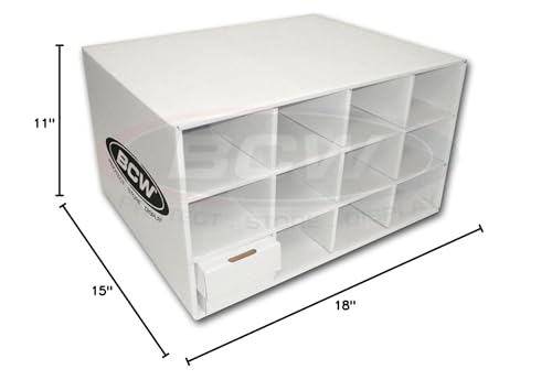 BCW Card House Storage Box | Card Storage Box for 9600 Trading Cards | Durable White Corrugated Cardboard | Ideal for Pokémon, MTG, and Sports Cards