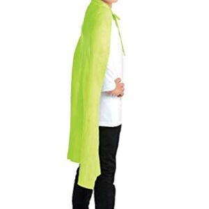 Amscan Solid Color Super Hero Costume 30" Cape, Neon Green