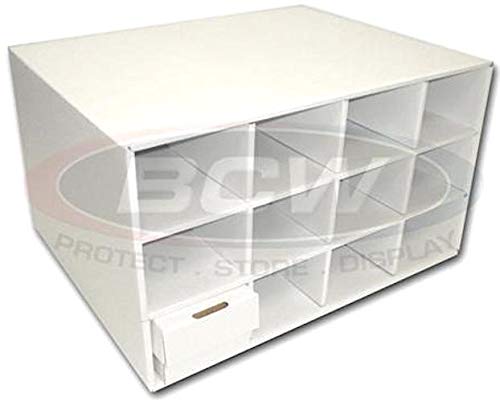 BCW Card House Storage Box | Card Storage Box for 9600 Trading Cards | Durable White Corrugated Cardboard | Ideal for Pokémon, MTG, and Sports Cards