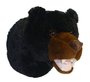 adore 12" tahoe the black bear plush stuffed animal walltoy wall mount