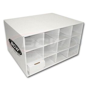 bcw card house storage box | card storage box for 9600 trading cards | durable white corrugated cardboard | ideal for pokémon, mtg, and sports cards