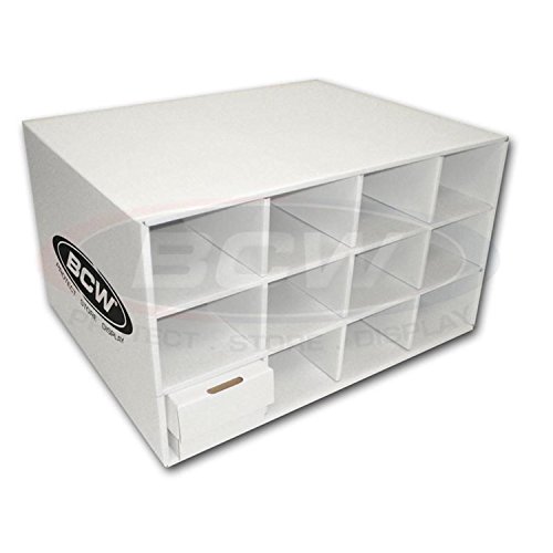 BCW Card House Storage Box | Card Storage Box for 9600 Trading Cards | Durable White Corrugated Cardboard | Ideal for Pokémon, MTG, and Sports Cards