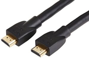 amazon basics cl3 rated high speed 4k hdmi cable (18gbps, 4k/60hz) - 15 feet, black