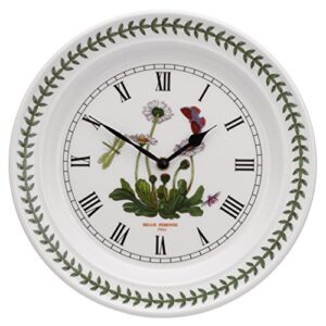 portmeirion botanic garden bghg61000 10-inch daisy wall clock, multi-colour