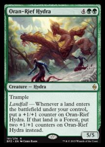 magic the gathering - oran-rief hydra (181/274) - battle for zendikar