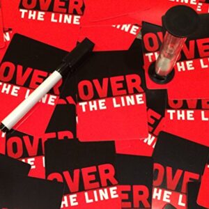 Over The Line Party Game- A Hilarious Acting and Drawing Word Card Guessing Game