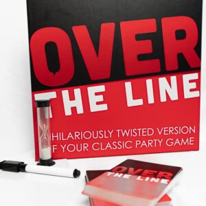 Over The Line Party Game- A Hilarious Acting and Drawing Word Card Guessing Game