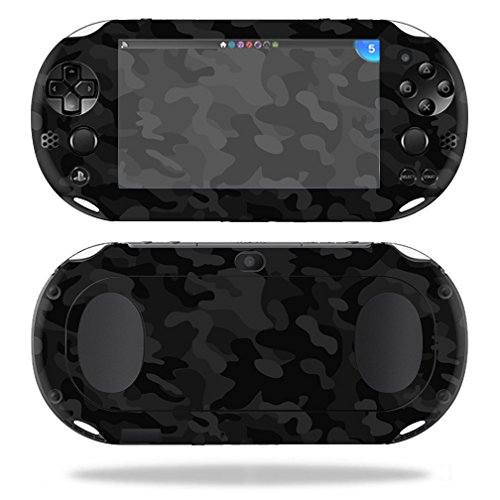 MightySkins Skin Compatible with Sony PS Vita (Wi-Fi 2nd Gen) wrap Cover Sticker Skins Black Camo