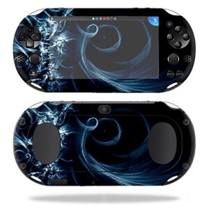 mightyskins skin compatible with sony ps vita (wi-fi 2nd gen) wrap cover sticker skins stone waves